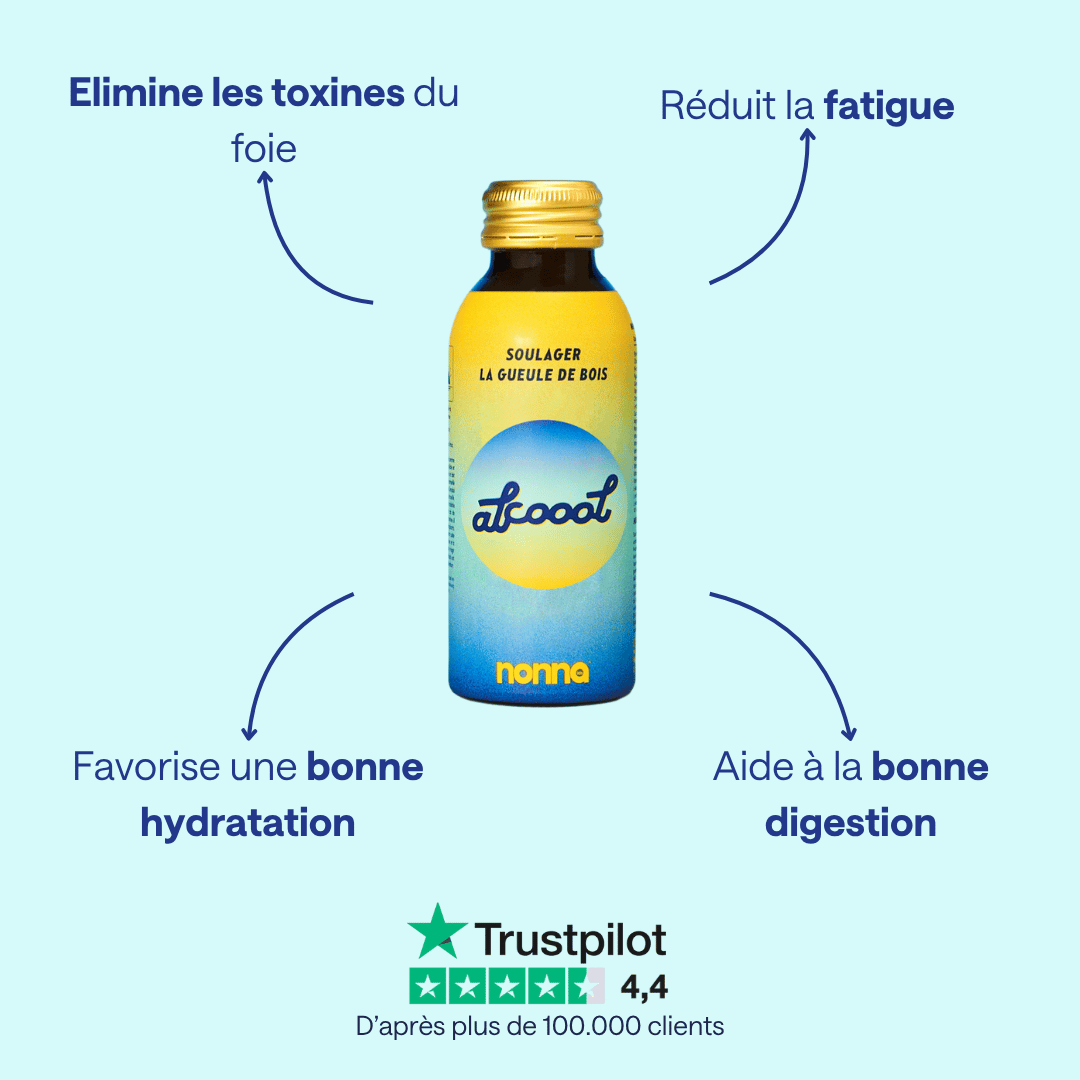 Nonna Alcoool - Boisson Anti-Gueule de Bois 5-en-1 Naturelle et ...